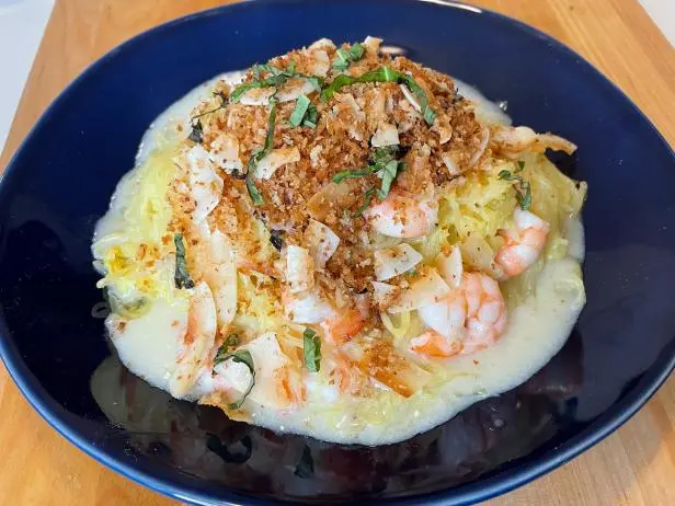Spaghetti Squash with Coconut Shrimp Recipe | Gabriela Rodiles | Food ...