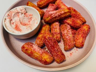 Strawberries-and-Cream Churros Recipe | Food Network