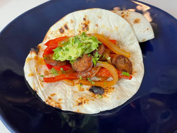 Sausage Fajitas Recipe | Gabriela Rodiles | Food Network