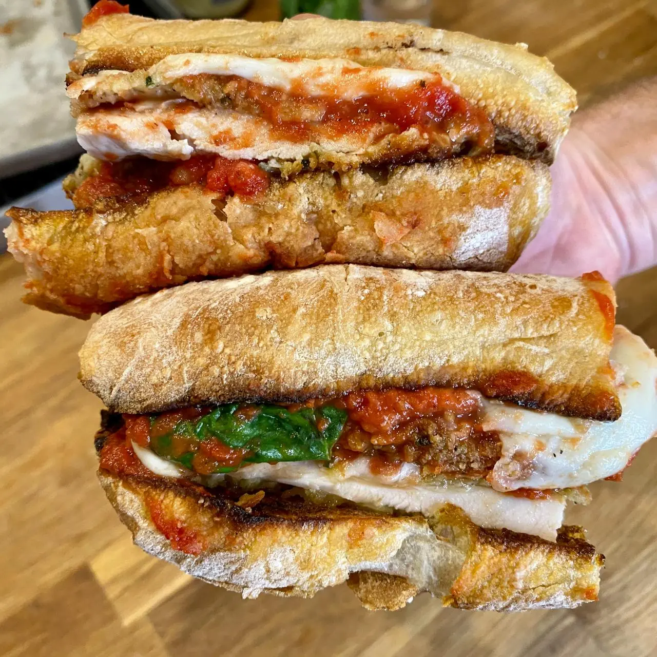 chicken parmesan sub