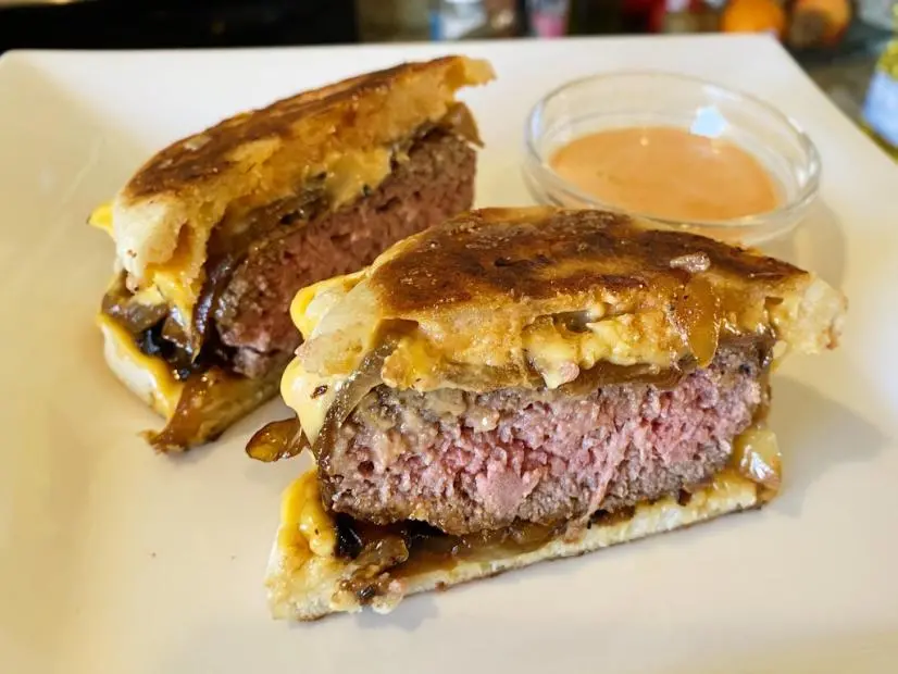 English Muffin Patty Melts Recipe | Gabriela Rodiles | Food Network