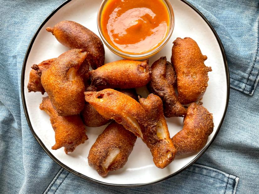 Corn Dog-Style Onion Wedges Recipe | Gabriela Rodiles | Food Network