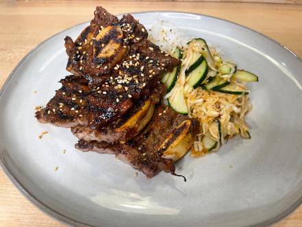 Grilled Pineapple-and-Cola Short Ribs Recipe | Jordan Andino | Food Network