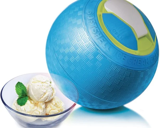 This Ball Makes Ice Cream While You Play | Food Network