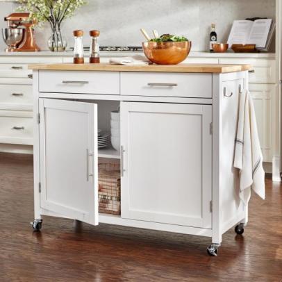 The All-In-One Mobile Kitchen Cart That Transformed My Kitchen | FN ...