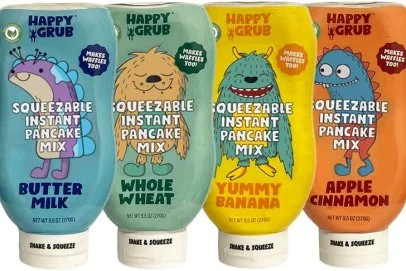 Happy Grub Squeezable Pancake Mix Review | Shopping | Food Network