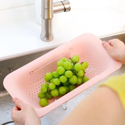 Over-the-Sink Colander Fits Any Kitchen | Shopping | Food Network