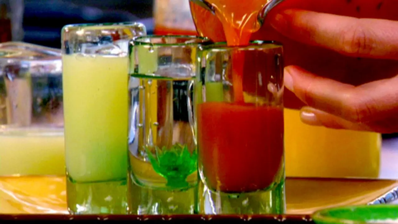 3-Shot Cocktail ("Bandera and Sangrita") Recipe | Marcela Valladolid ...