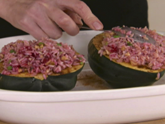 Acorn Squash with Raspberry Stuffing Recipe - Chef's Resource Recipes