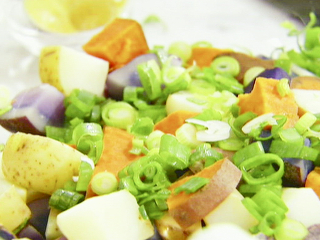 Tricolor Potato Salad Recipe - Chef's Resource Recipes