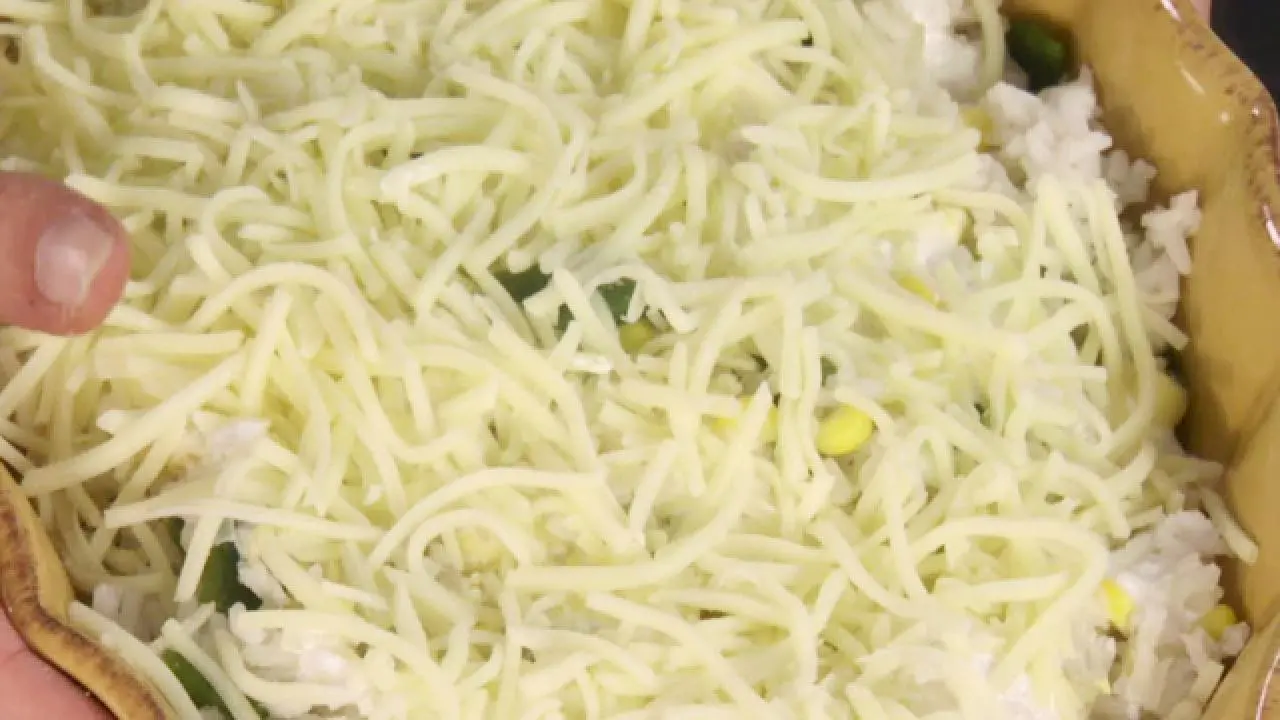 Chile and Cheese Rice Recipe | Marcela Valladolid | Food Network