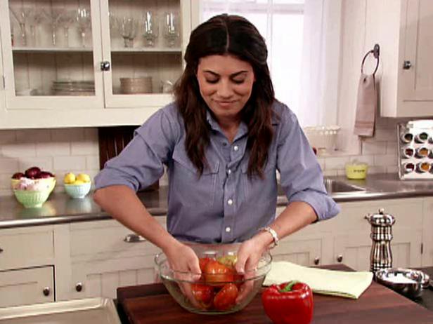 Smokey Roasted Peaches Recipe | Claire Robinson | Food Network