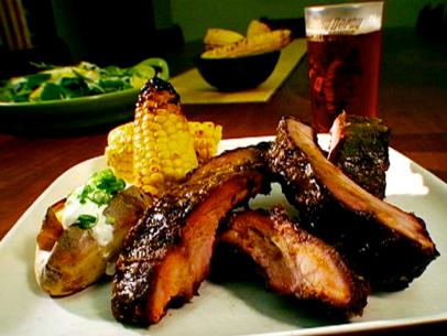 Pineapple Glazed Pork Ribs Recipe | Tyler Florence | Food Network