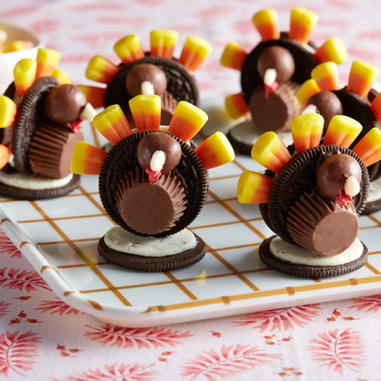 Turkeys Made With Candy Terrific Turkey Cookies