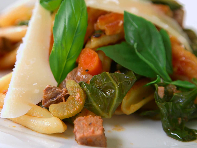 Brisket Ragu with Crispy Pasta Recipe - Chef's Resource Recipes