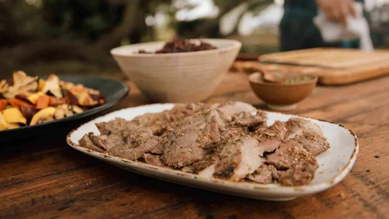 Wild Boar Coppa Steaks Recipe | Yia Vang | Food Network