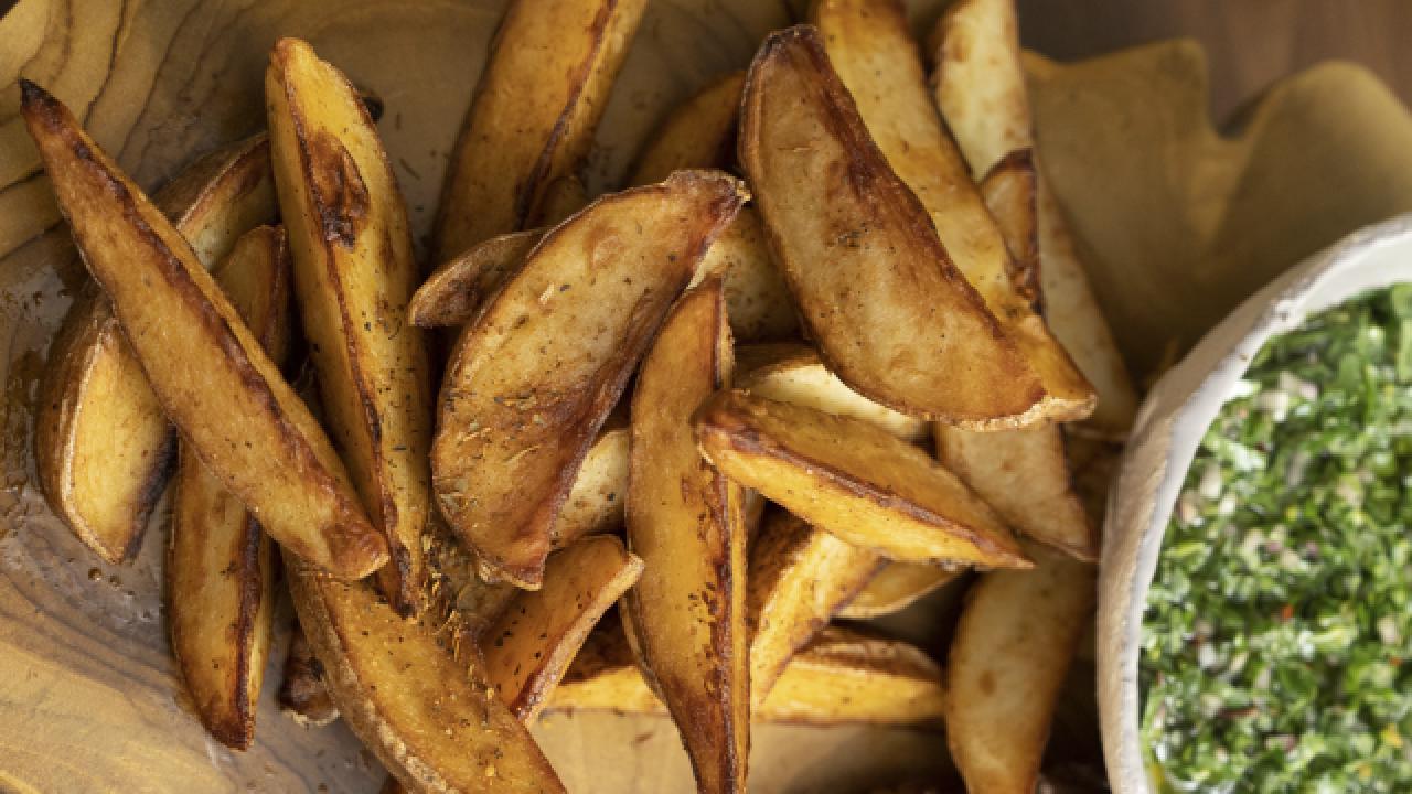 Twice-Baked Potato Wedges | Food Network