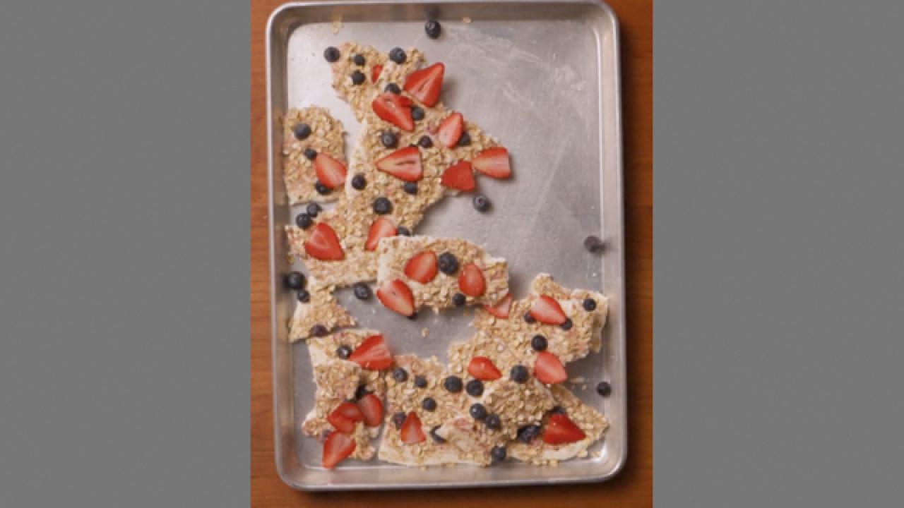 Frozen Yogurt and Oat Bark | Food Network