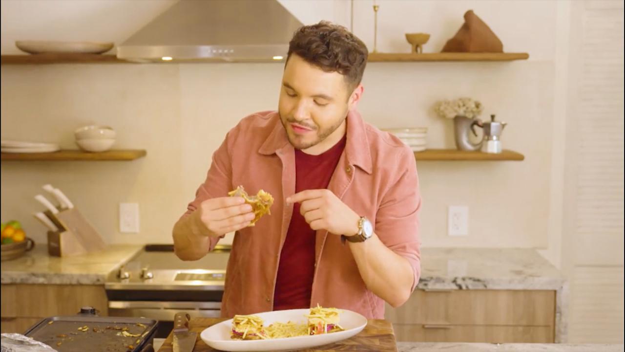 Cuban Beef-and-Potato Sandwiches | Food Network