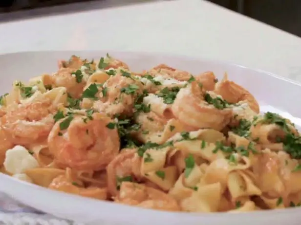Shrimp Broth and Pasta Recipe | Food Network Kitchen | Food Network