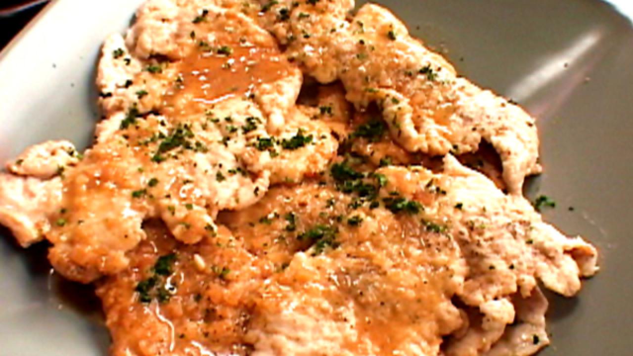 Turkey Piccata Recipe | Alton Brown | Food Network